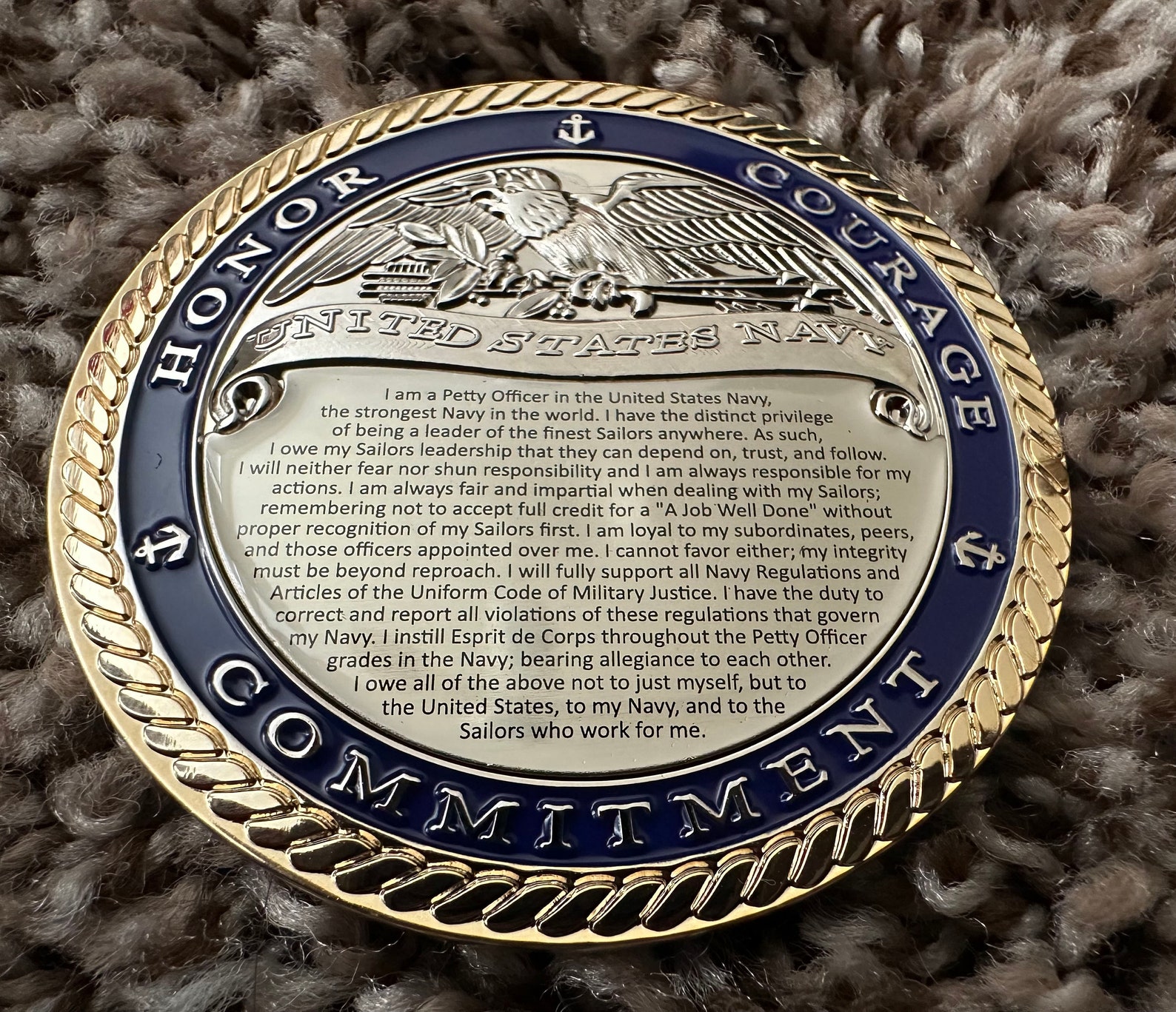 Navy Challenge Coins | Petty Officer PO1 PO2 PO3 | Military Rank Coin ...