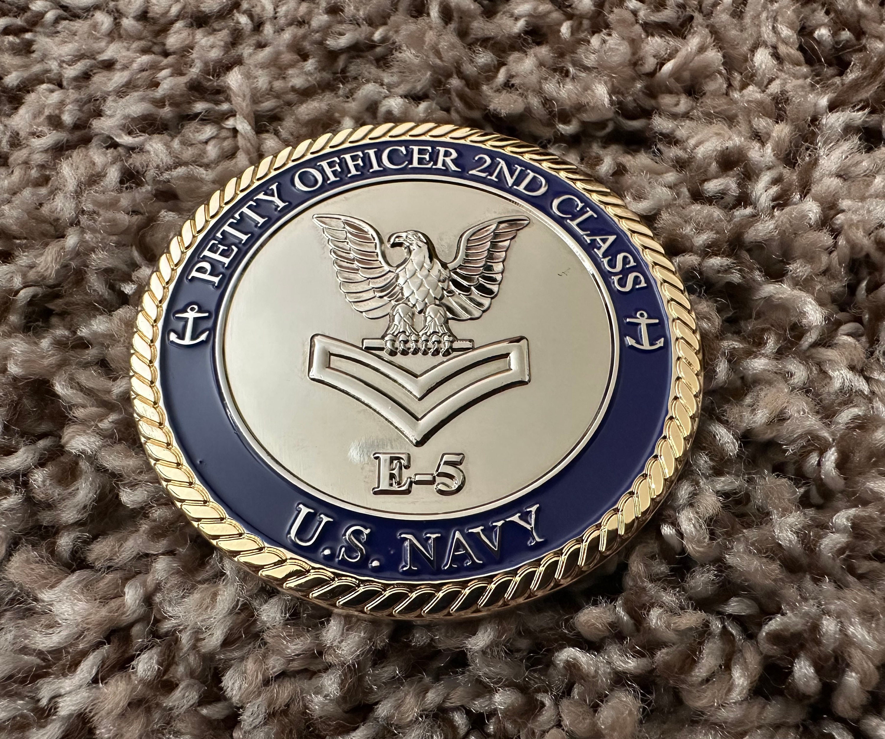 Navy Challenge Coins | Petty Officer PO1 PO2 PO3 | Military Rank Coin ...