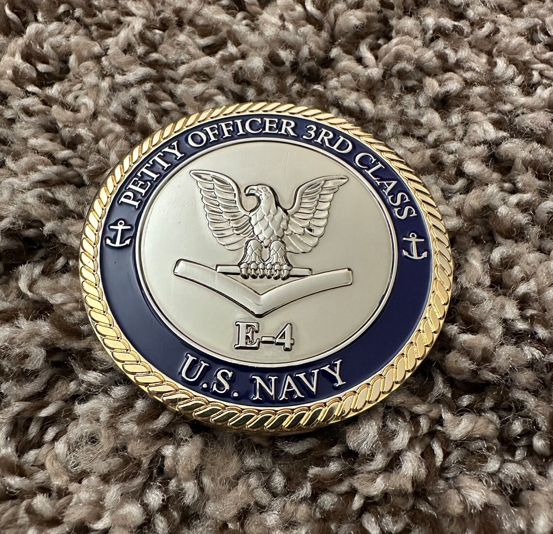 Navy Challenge Coins | Petty Officer PO1 PO2 PO3 | Military Rank Coin ...