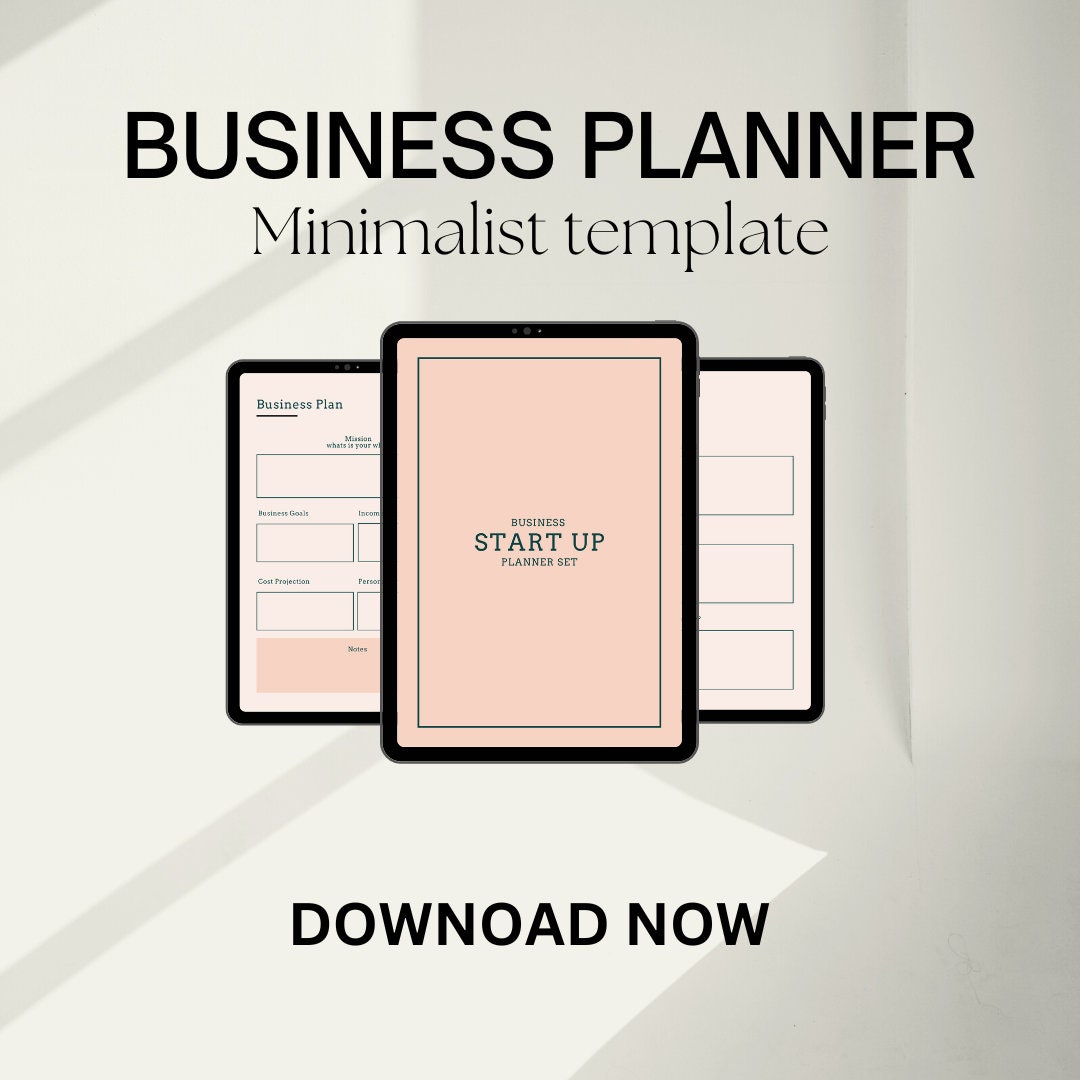 Startup Business Planner Printable, Small Business Planner Printable ...