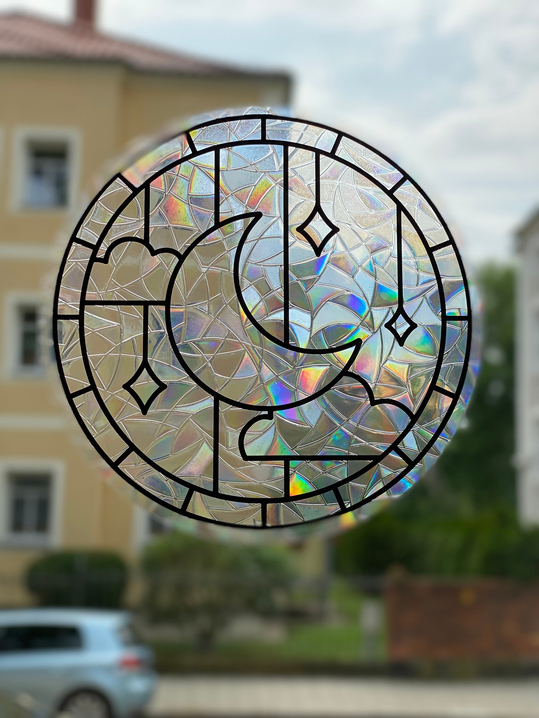 Suncatcher Window Sticker Rainbow Window Picture Flowers Sun Suncatcher ...