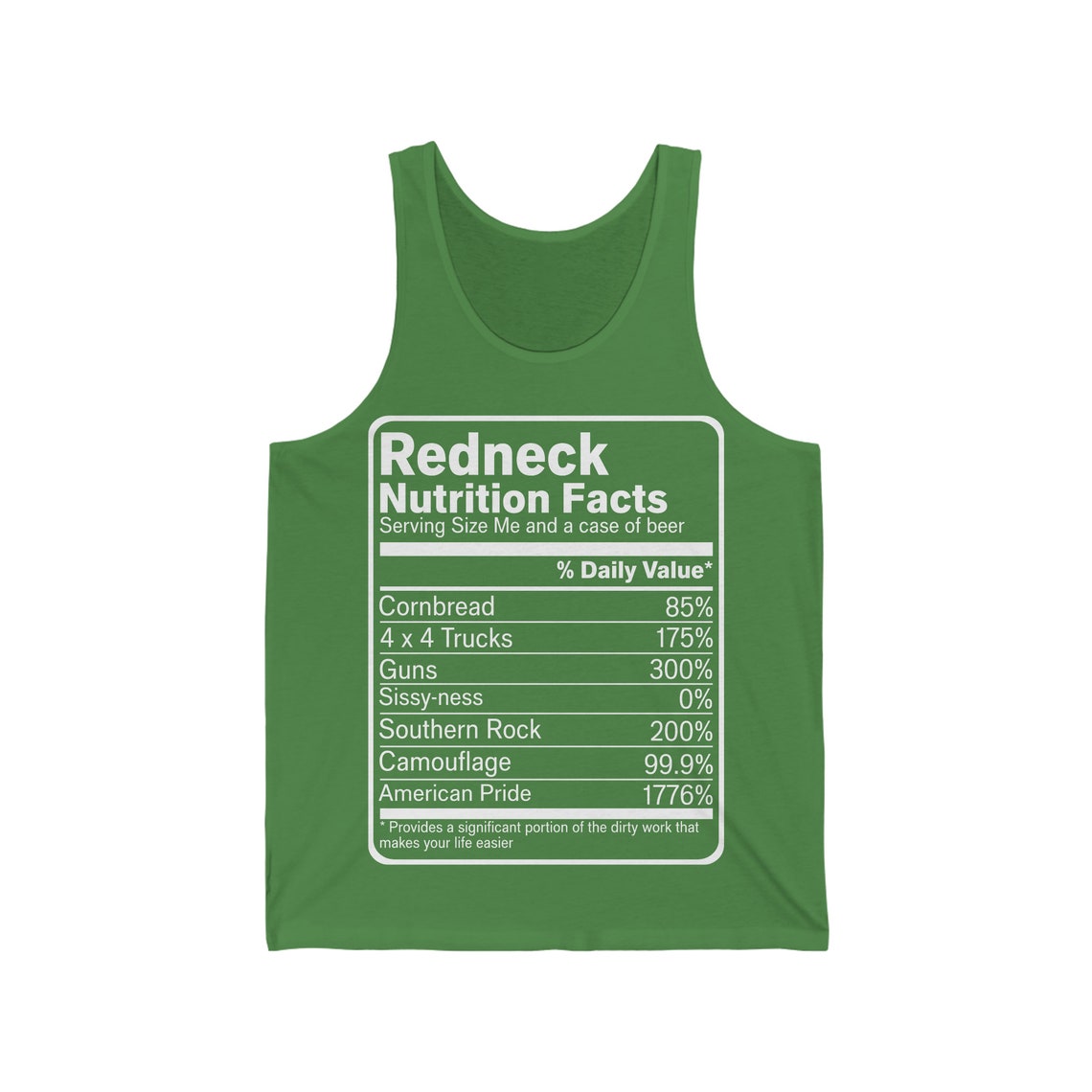 Custom Redneck Nutrition Tank Top Wife Beater - Etsy