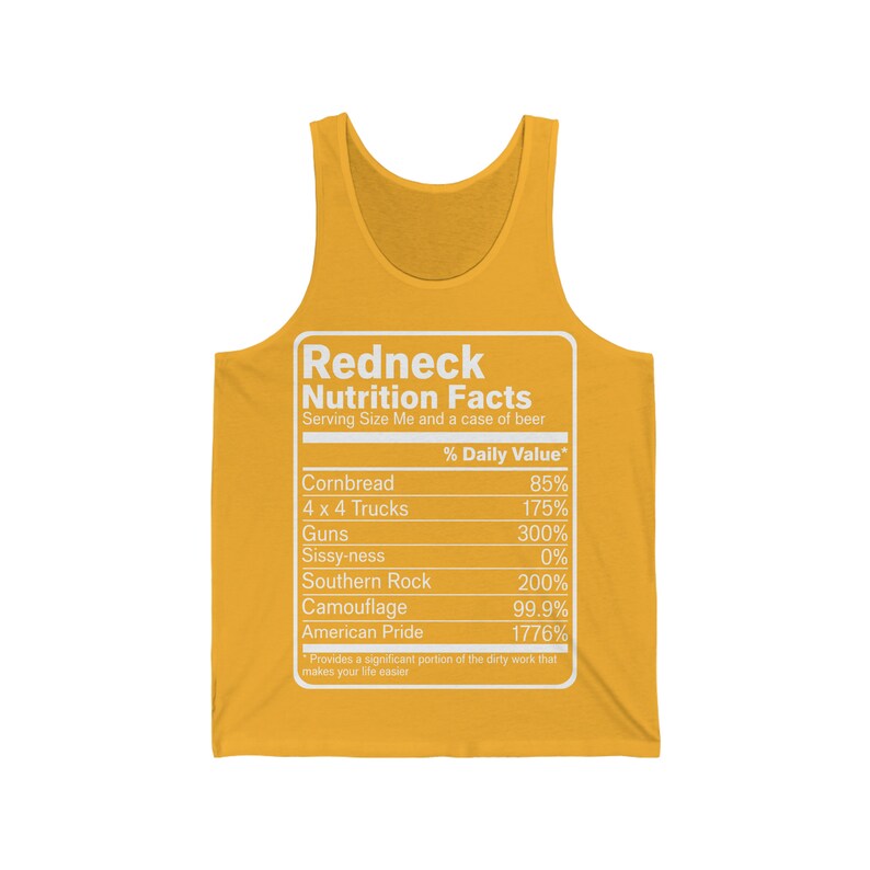 Custom Redneck Nutrition Tank Top Wife Beater - Etsy