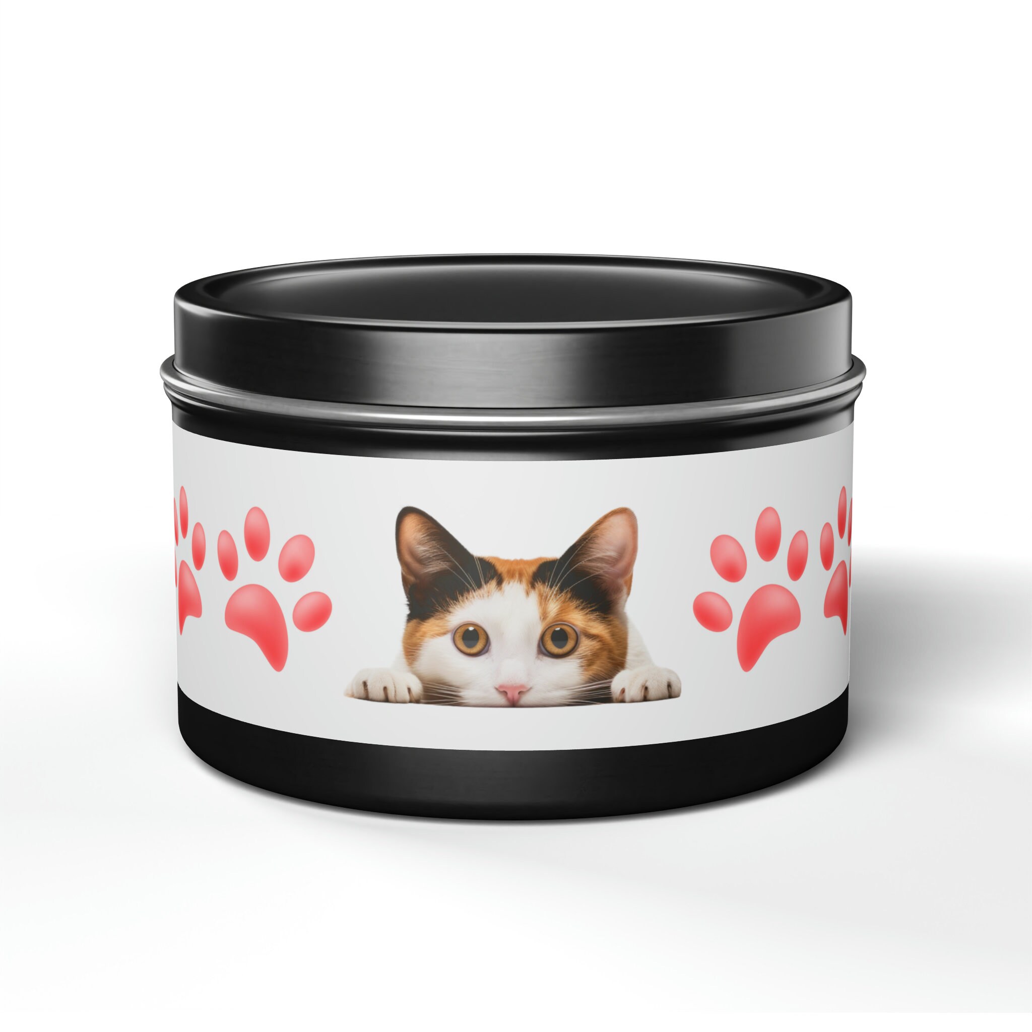 Custom Peeking Calico Cat Tin Candles - Etsy