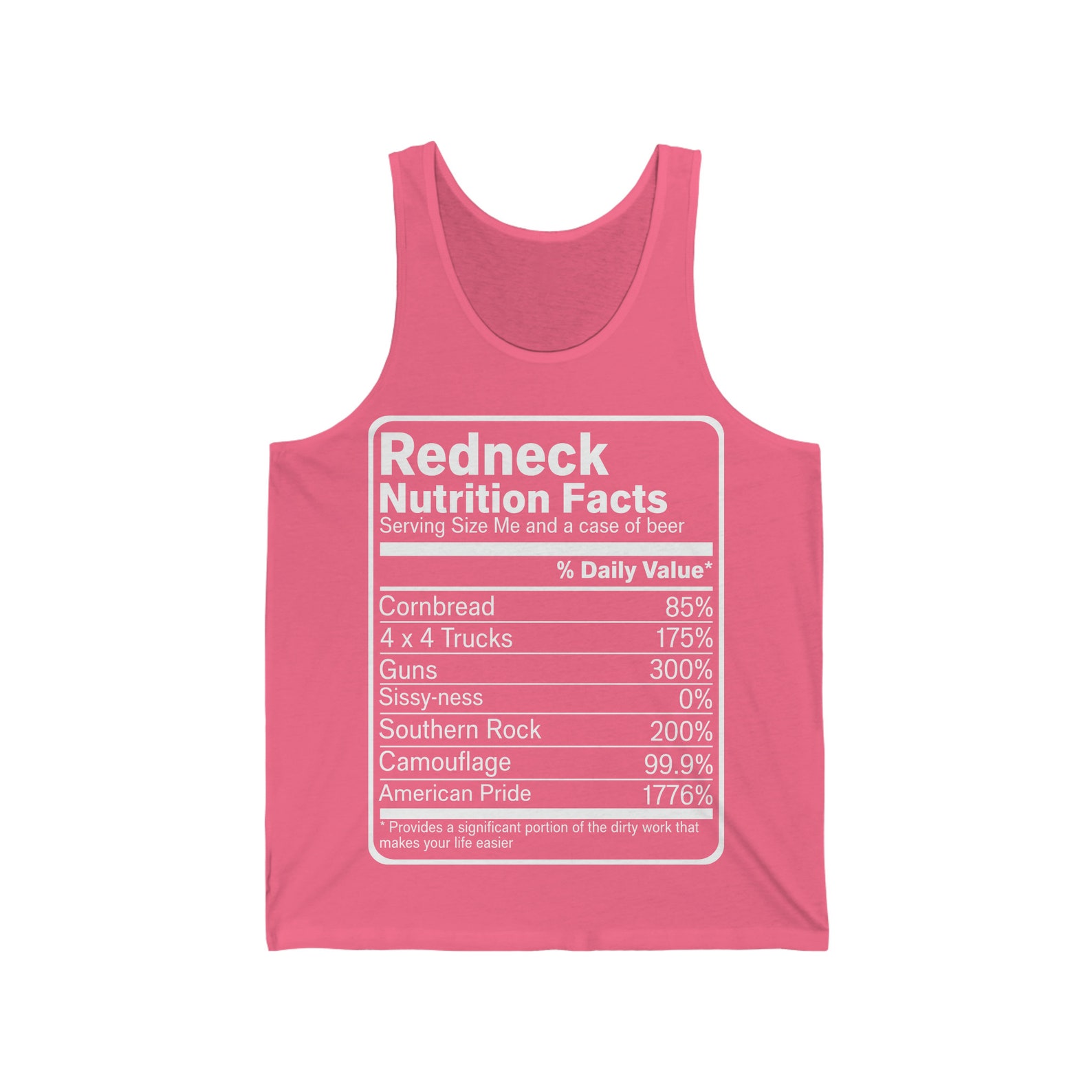 Custom Redneck Nutrition Tank Top Wife Beater - Etsy