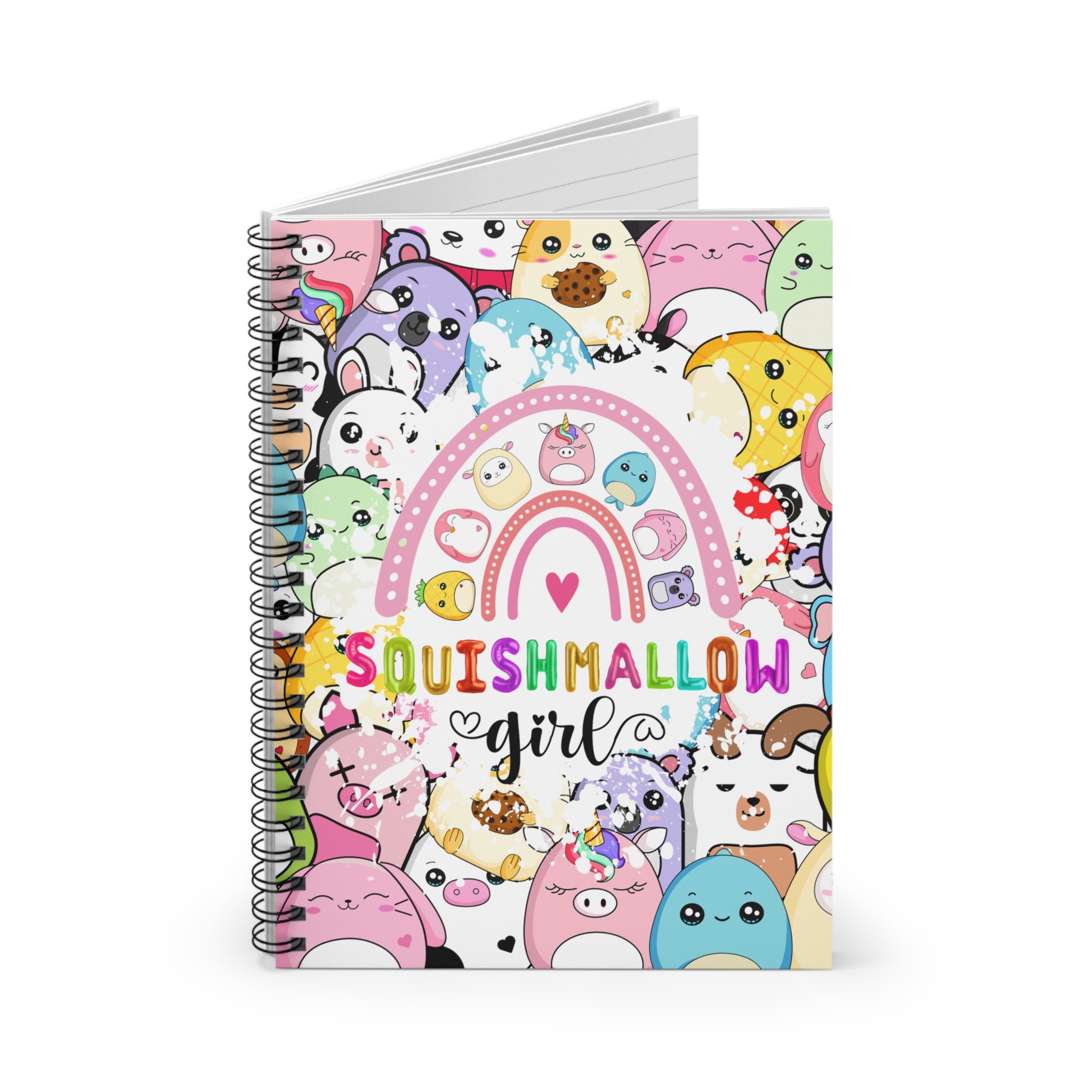 Custom Squishmallows Spiral Notebook Ruled Line - Etsy