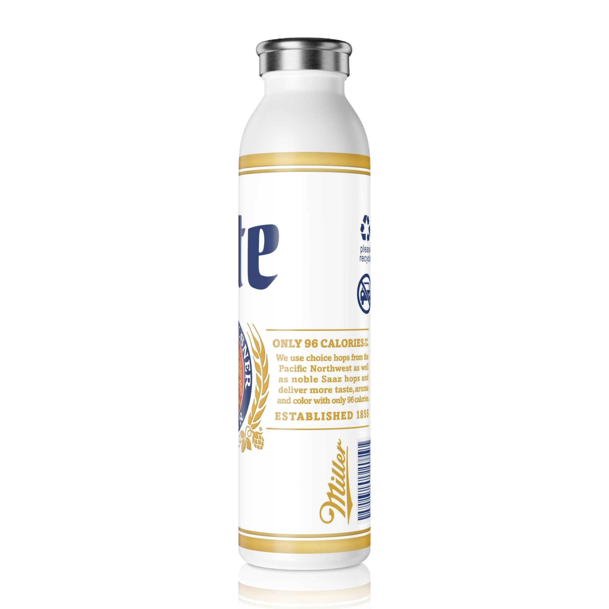 Custom Mock Beer Slim Water Bottle - Etsy