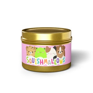 Custom Squishmallows Tin Candles - Etsy