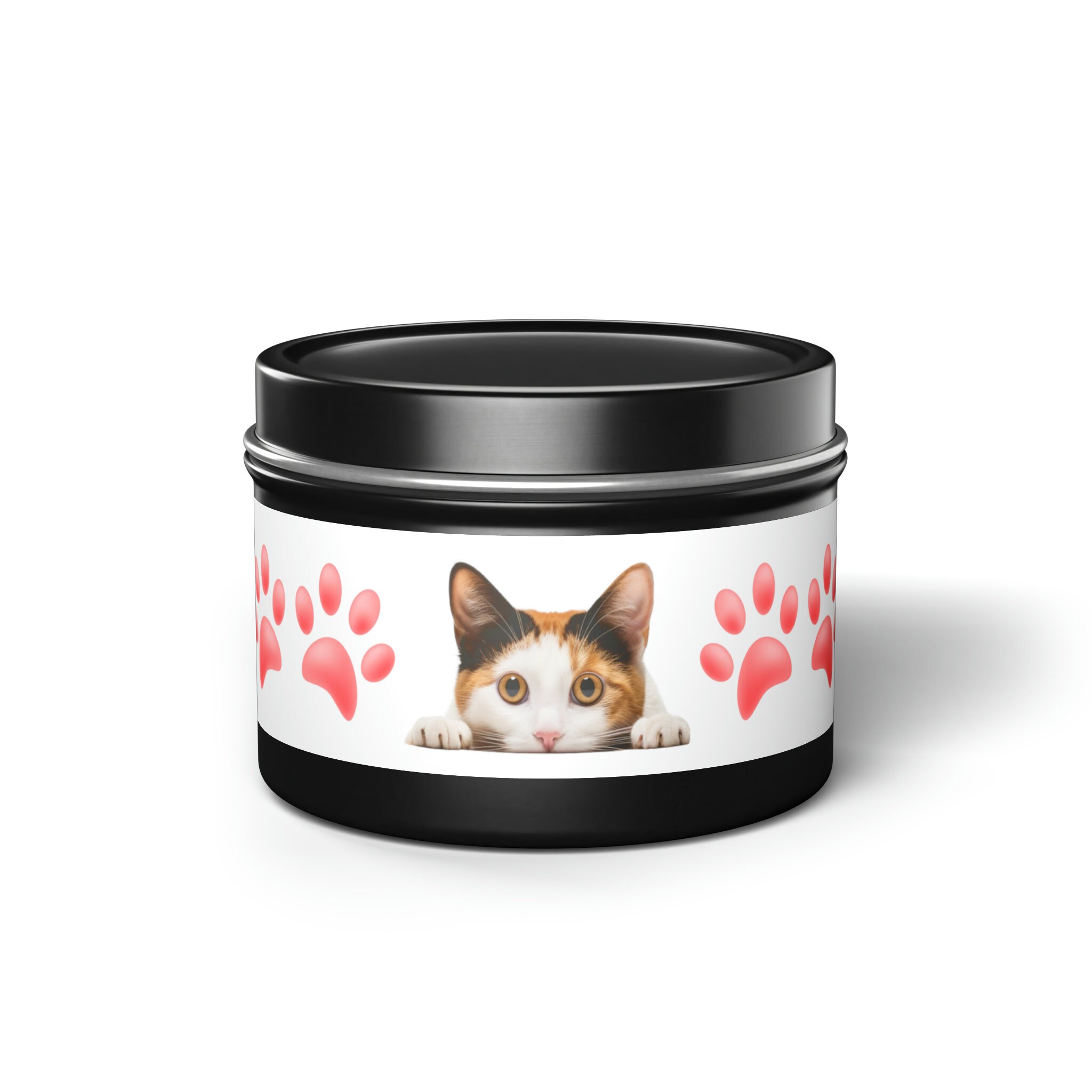 Custom Peeking Calico Cat Tin Candles - Etsy