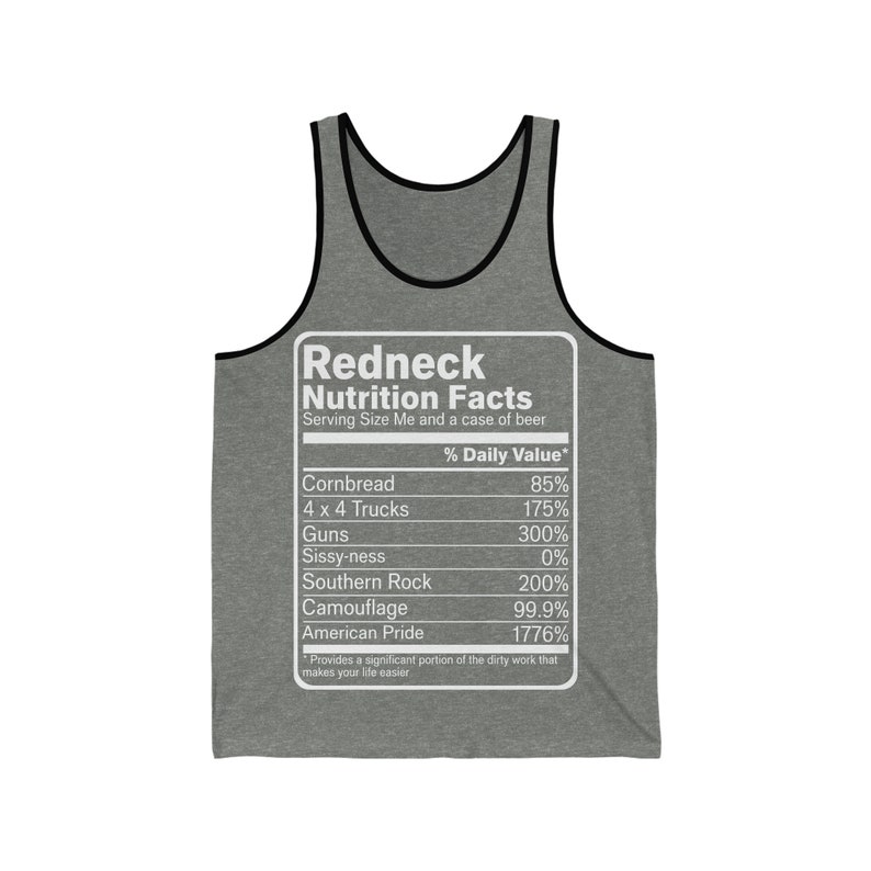 Custom Redneck Nutrition Tank Top Wife Beater - Etsy