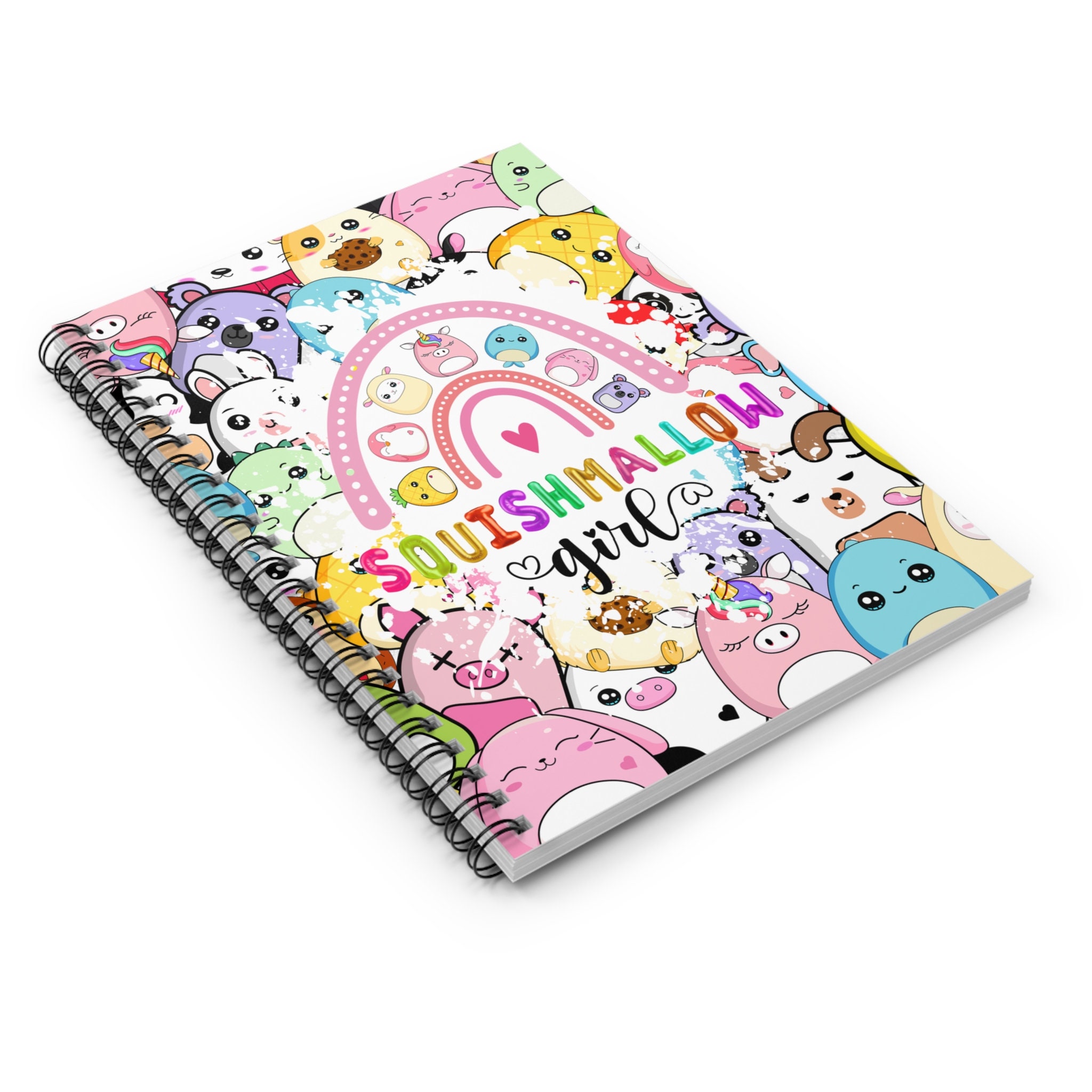 Custom Squishmallows Spiral Notebook Ruled Line - Etsy