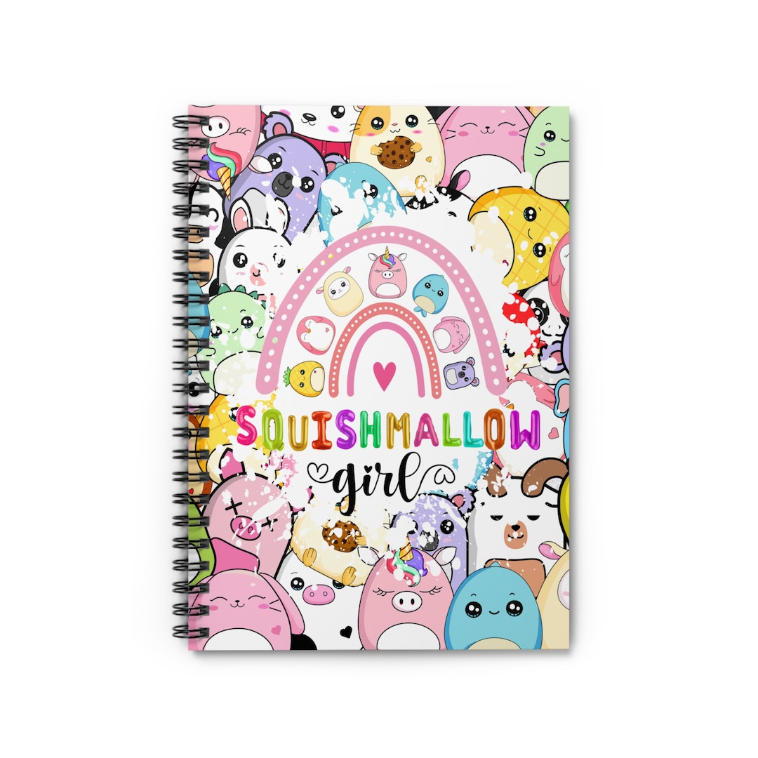 Custom Squishmallows Spiral Notebook Ruled Line - Etsy