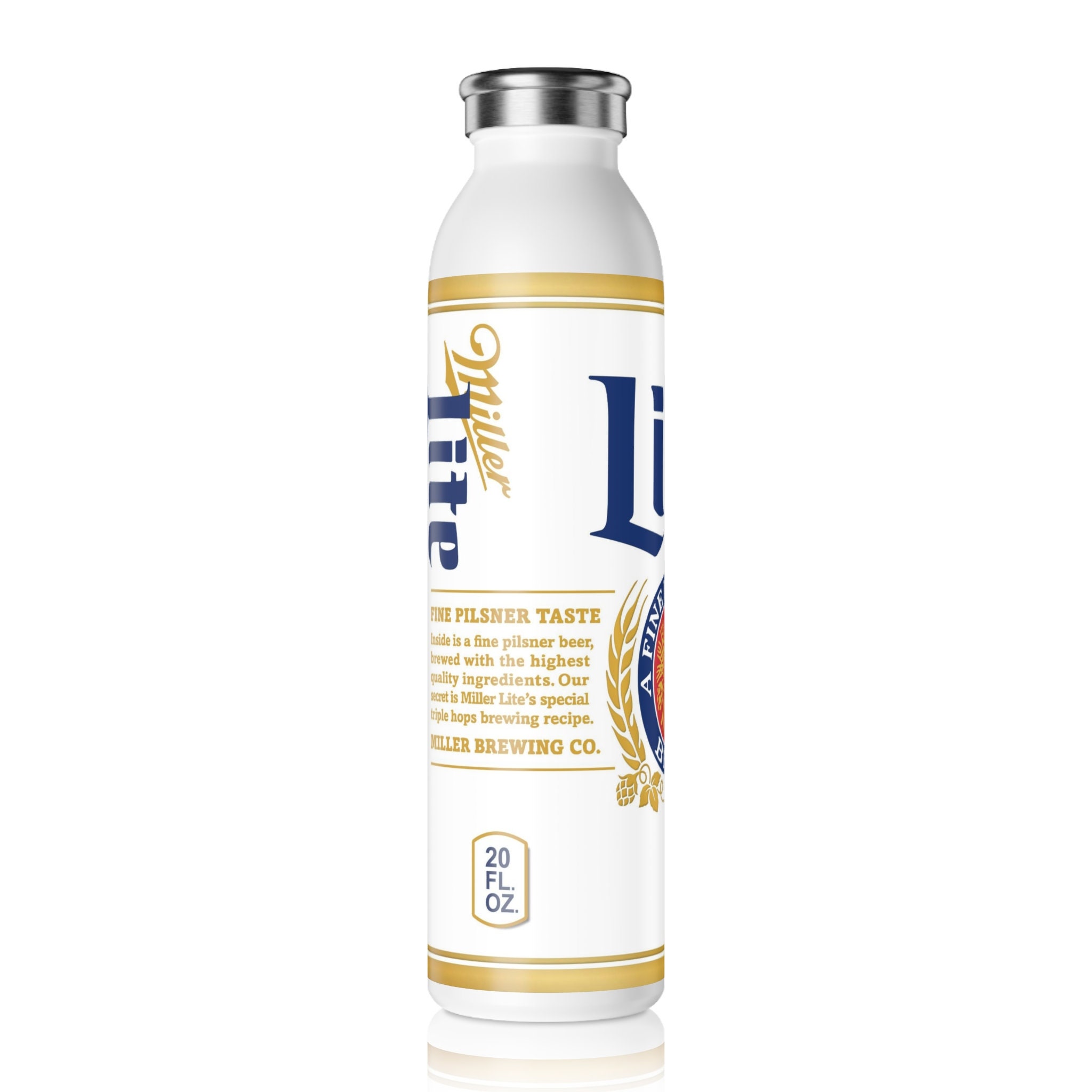 Custom Mock Beer Slim Water Bottle - Etsy