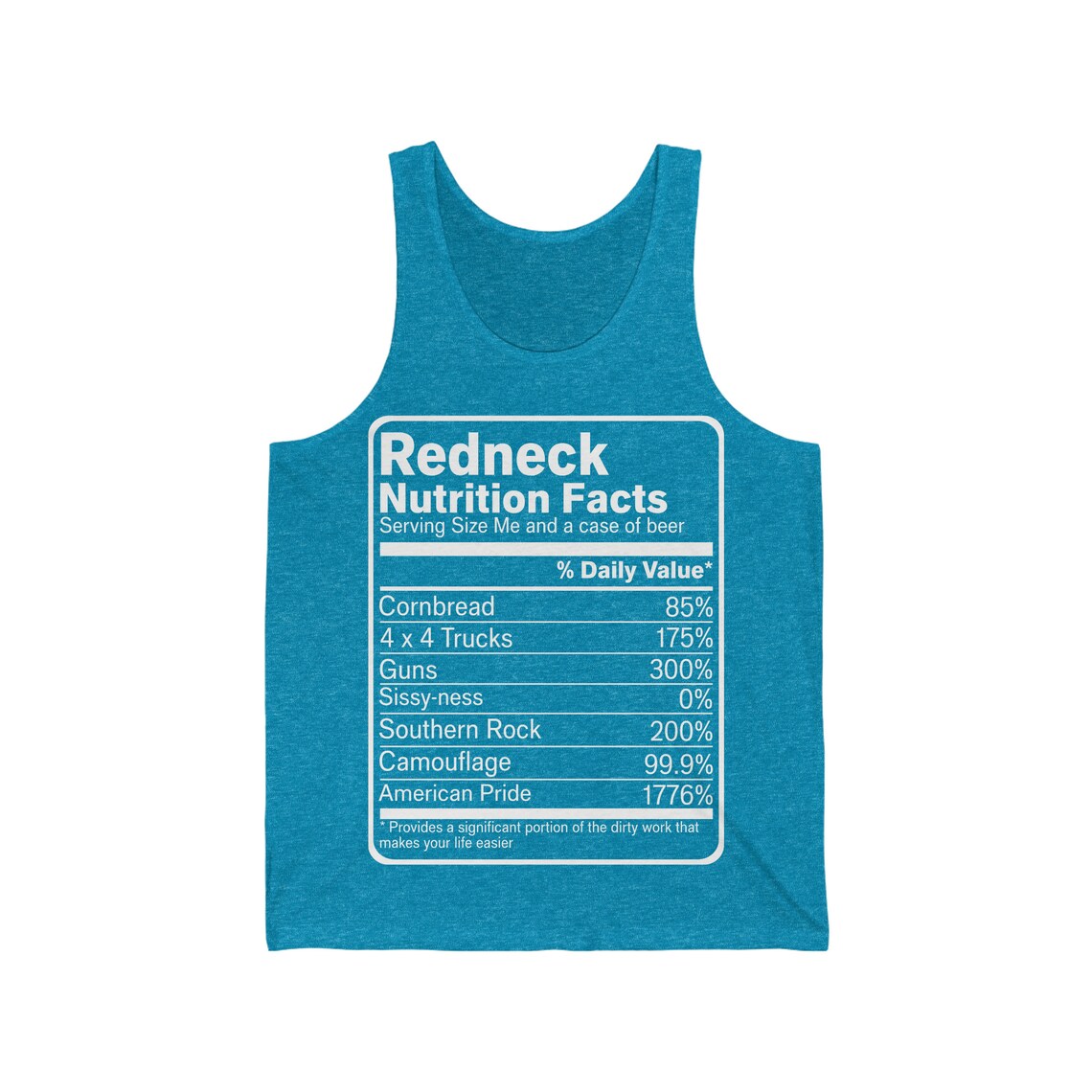Custom Redneck Nutrition Tank Top Wife Beater - Etsy