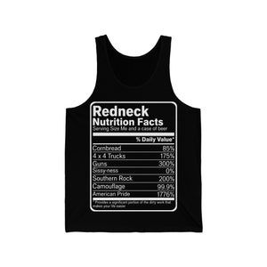 Custom Redneck Nutrition Tank Top Wife Beater - Etsy