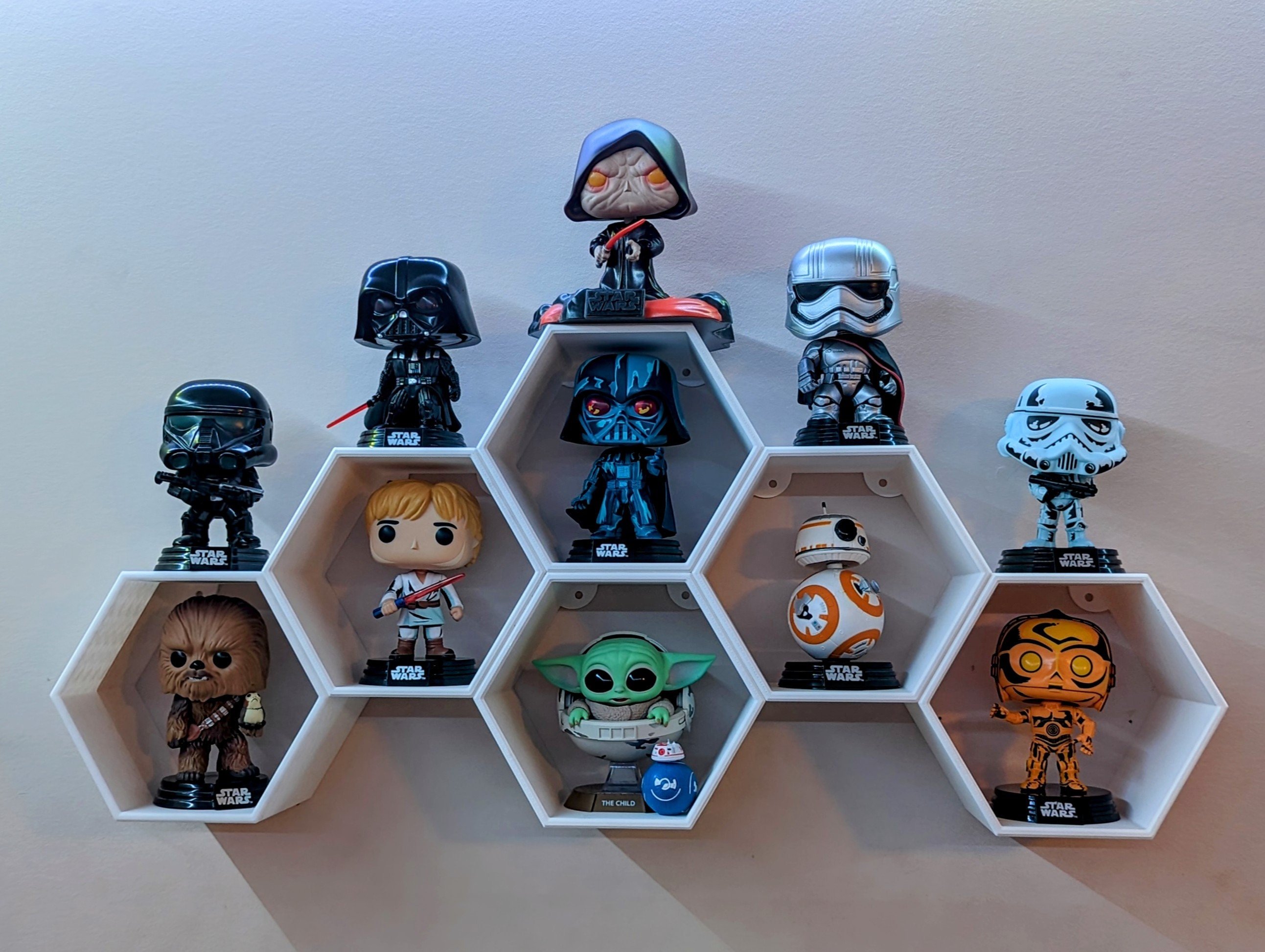 3D Printed Hexagonal Modular Shelving - Etsy