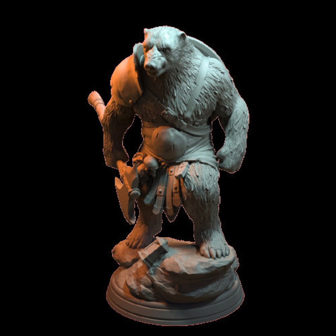 Bear Monster Dark Fantasy Dnd Dungen and Dragons - Etsy