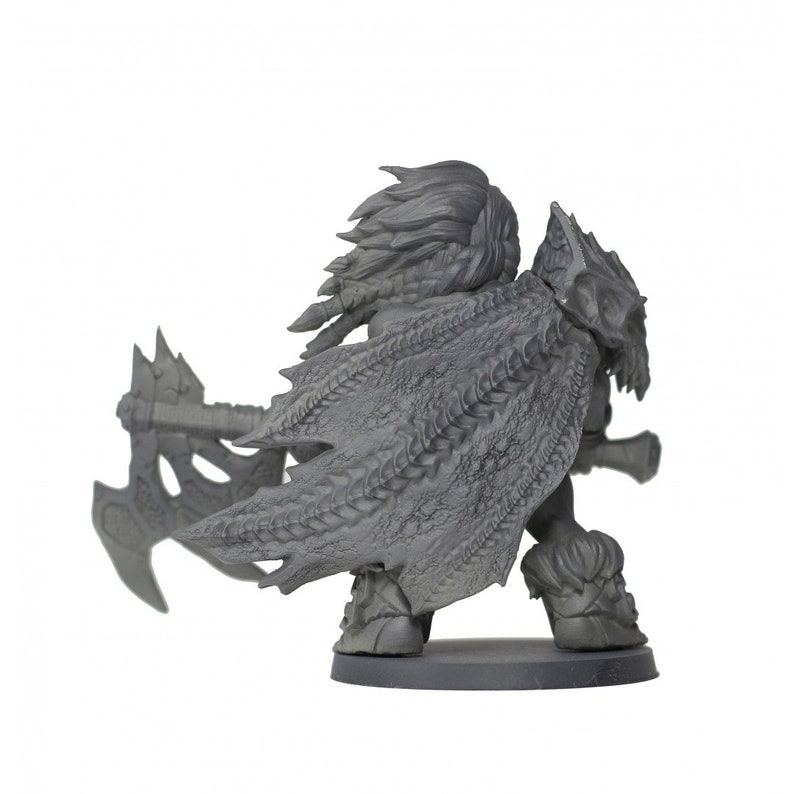 Berserker Character 70 Mm Scale Dnd Baldur's Gate Unpainted Dungeon and ...
