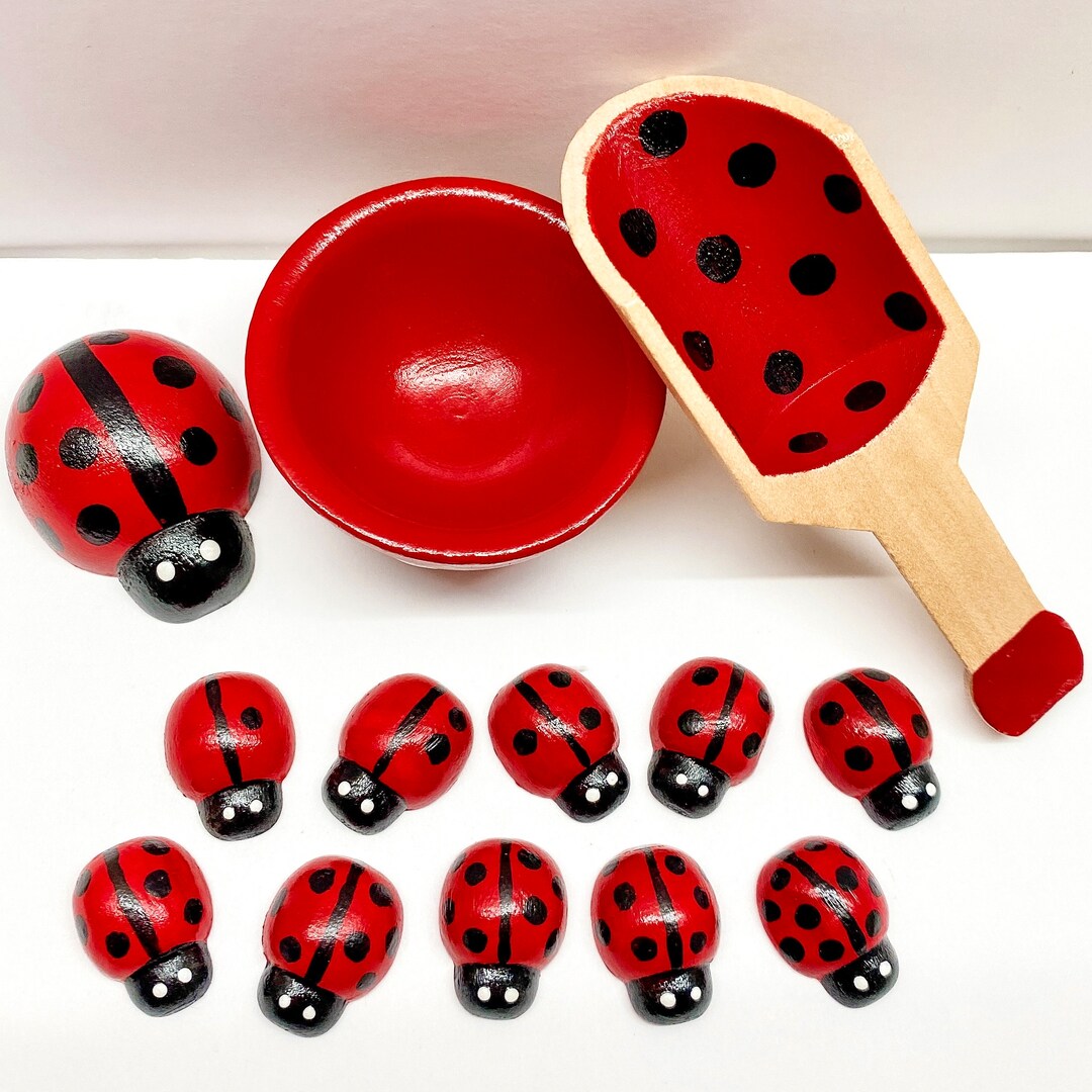 Ladybug Loose Parts & Sorting Bowl for Sensory Play - Etsy