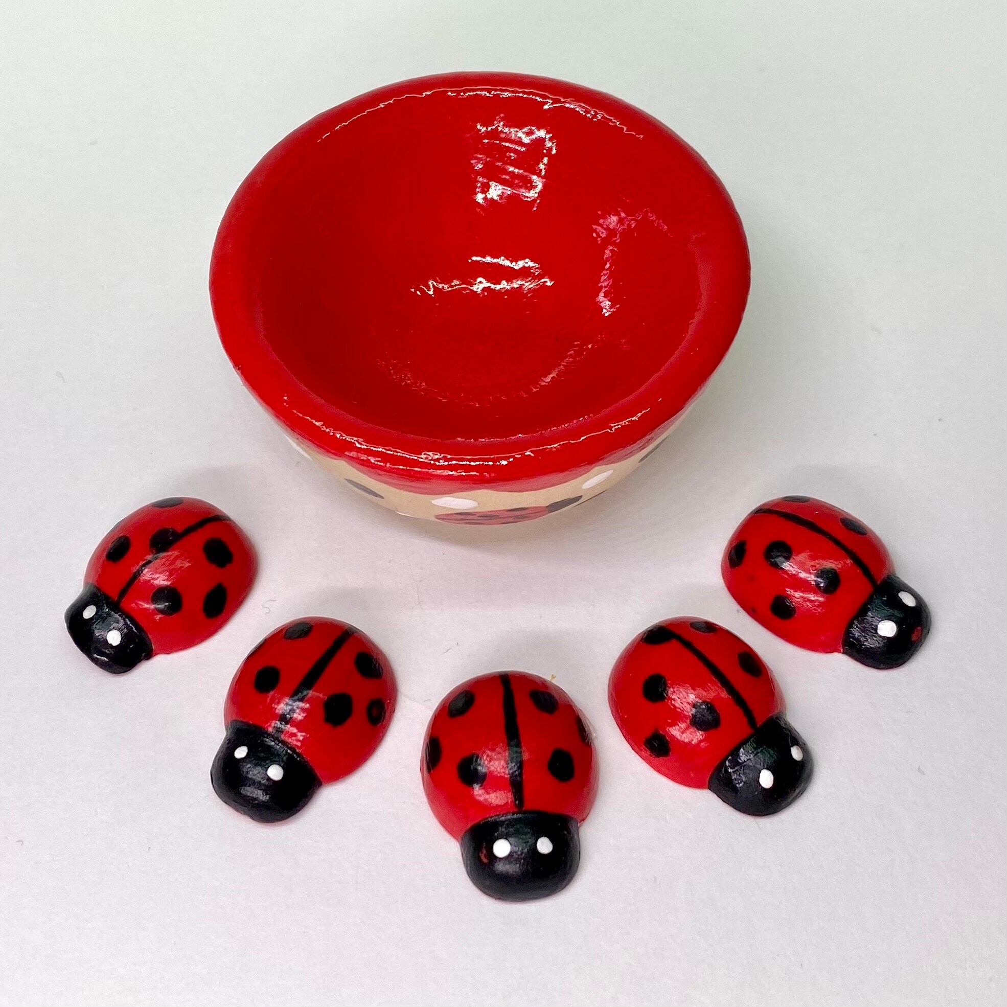 Ladybug Loose Parts & Sorting Bowl for Sensory Play - Etsy