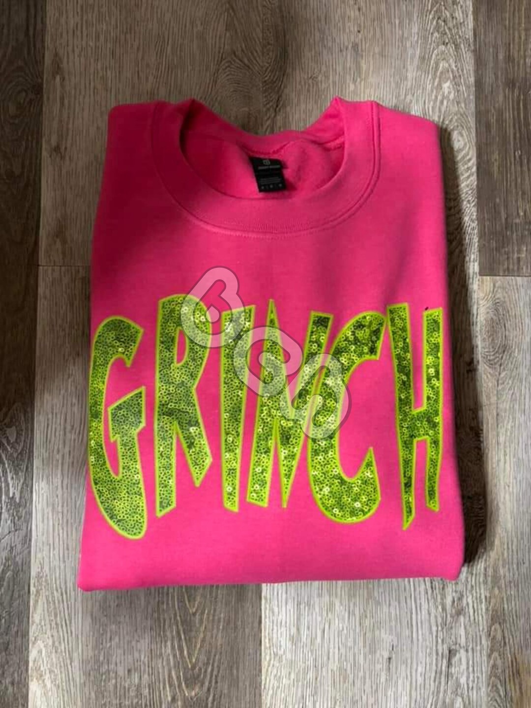 Sparkle Grinch Sweatshirt, on Unisex Heavy Blend Crewneck Sweatshirt as ...