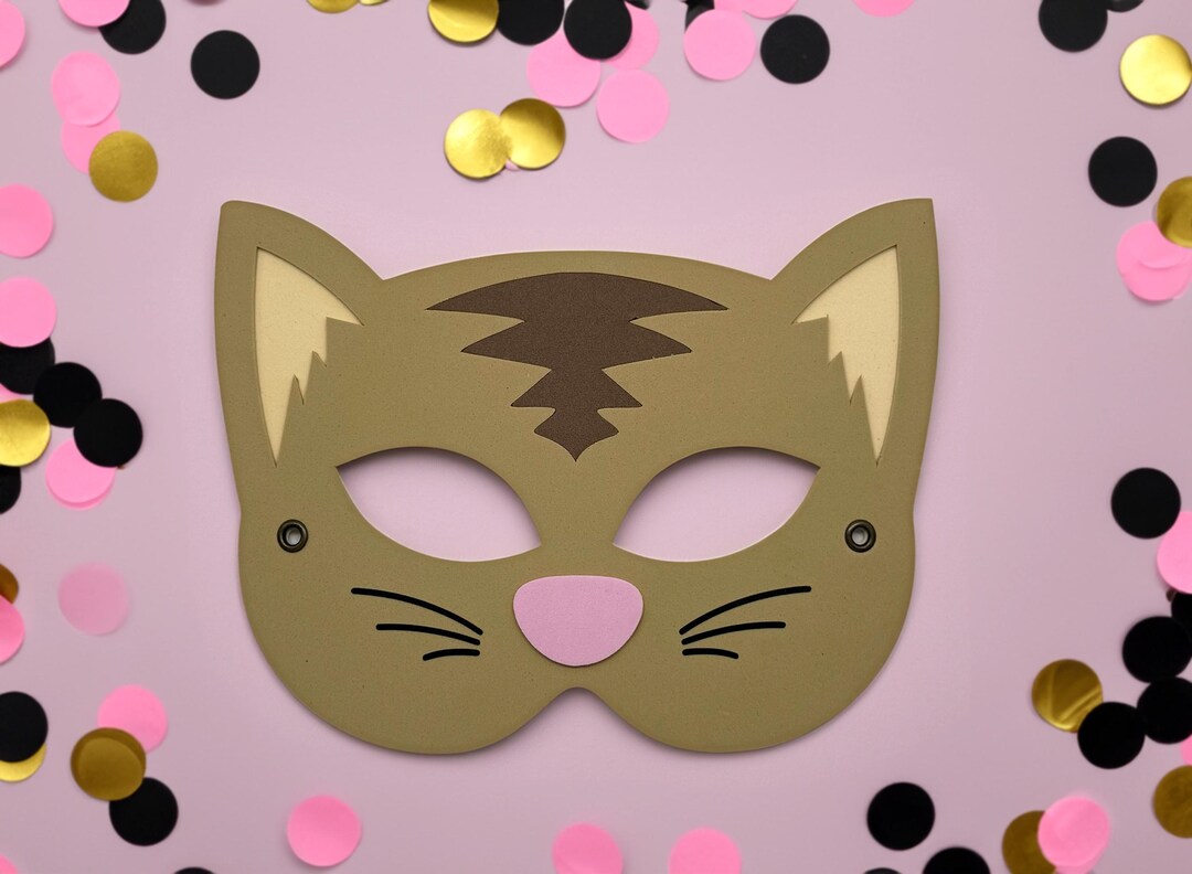 Cat Mask, Cat Party Mask for Kids and Adult, Halloween Dress up Costume ...