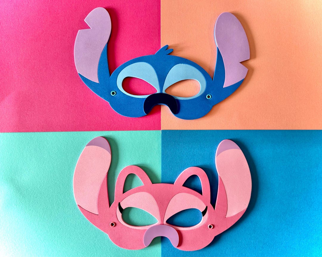 Blue Alien Mask and Pink Alien Mask, Party Mask for Kids Inspired by ...