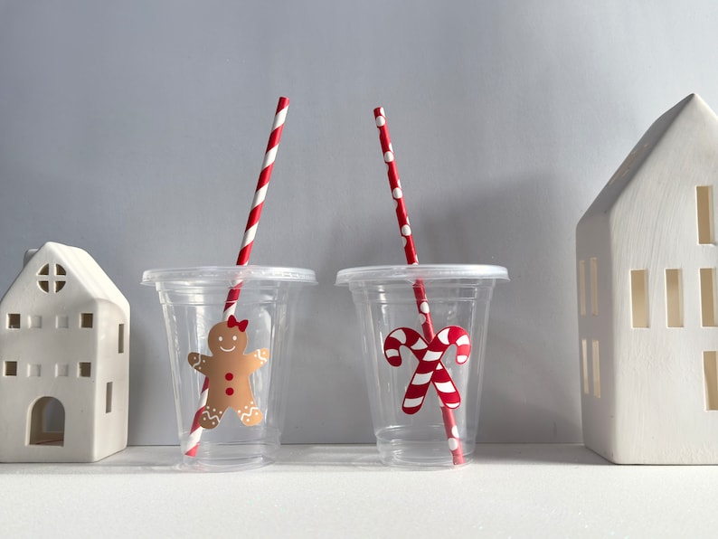 Gingerbread Candy Cane Christmas Collection Disposable Plastic Party ...
