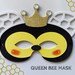 Bee Mask, Queen Bee Party Mask for Kids and Adult, Halloween Dress up ...
