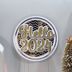 2024 New Year Shaker Cake Topper Cake Decoration Party Food - Etsy