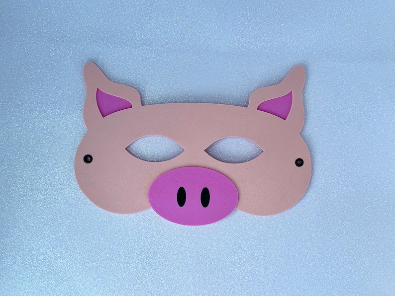 Pig Mask, Pig Party Mask for Kids and Adult, Halloween Dress up Costume ...