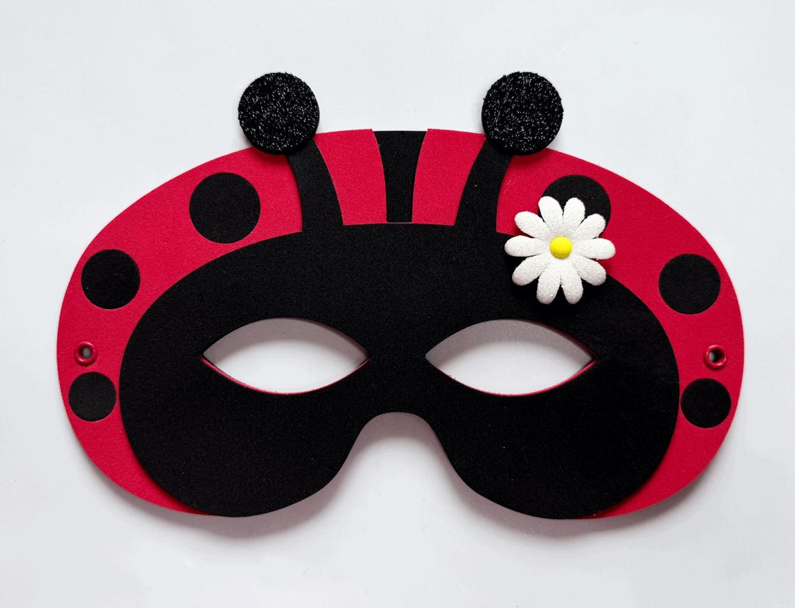 Ladybug Mask, Ladybug Party Mask for Kids and Adult, Halloween Dress up ...