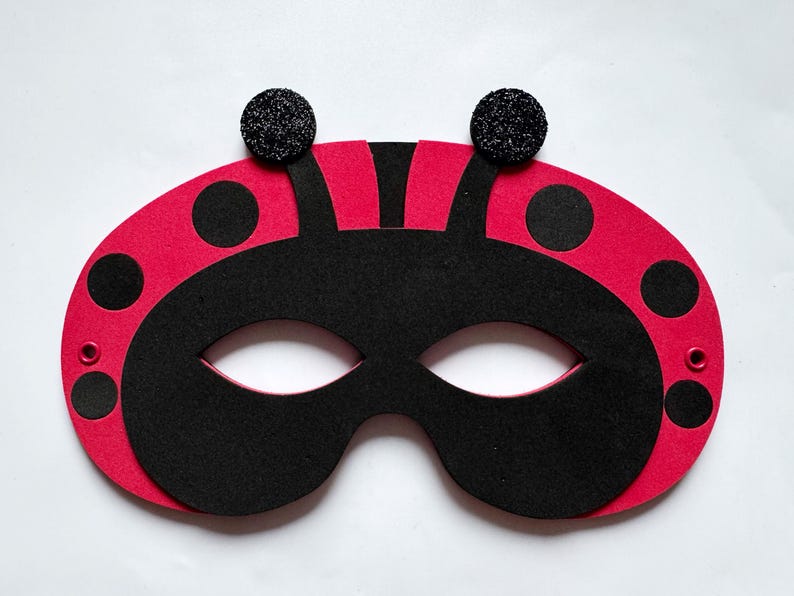 Ladybug Mask, Ladybug Party Mask for Kids and Adult, Halloween Dress up ...