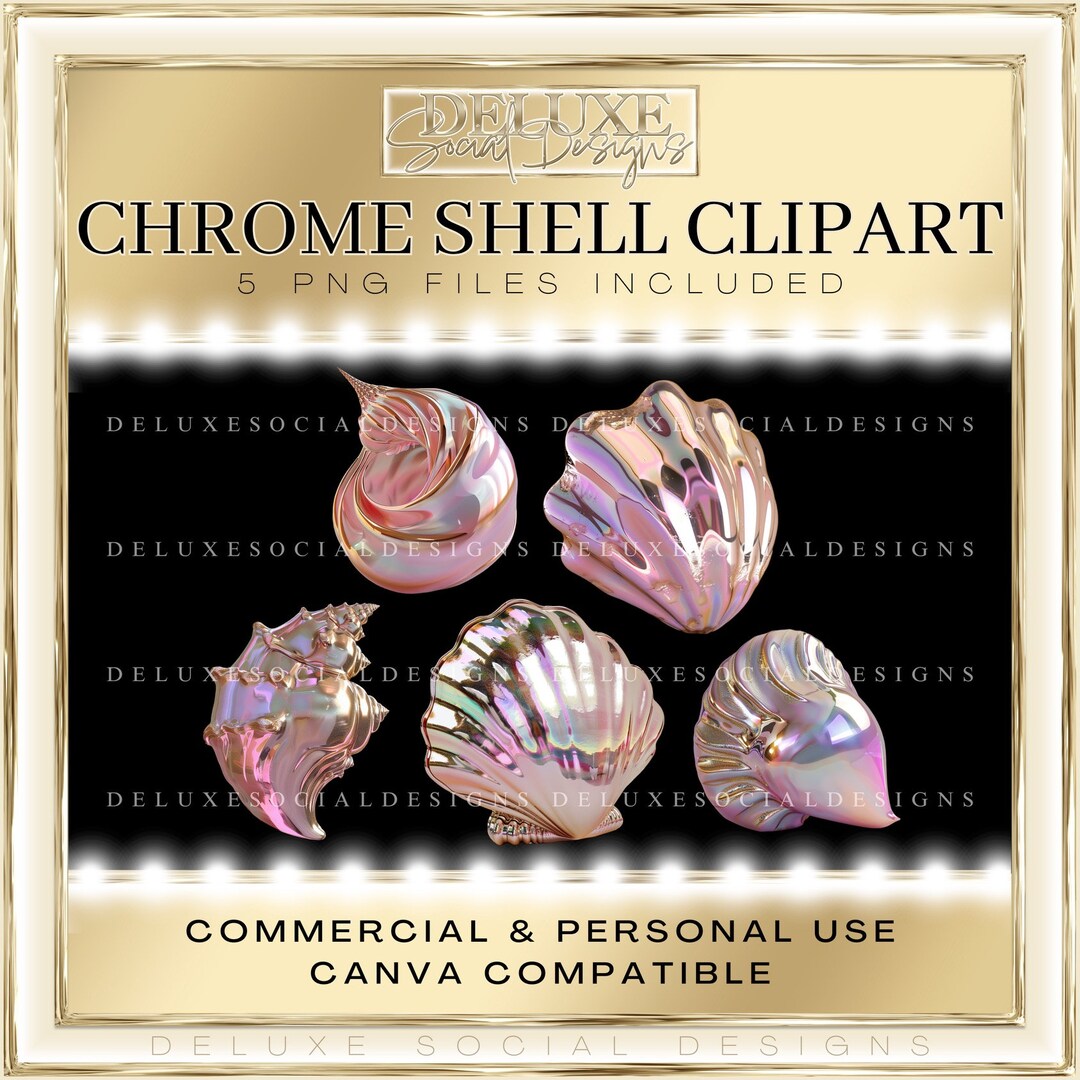 Chrome Shell Clipart, Social Media Content Design, Commercial Use, PNG ...