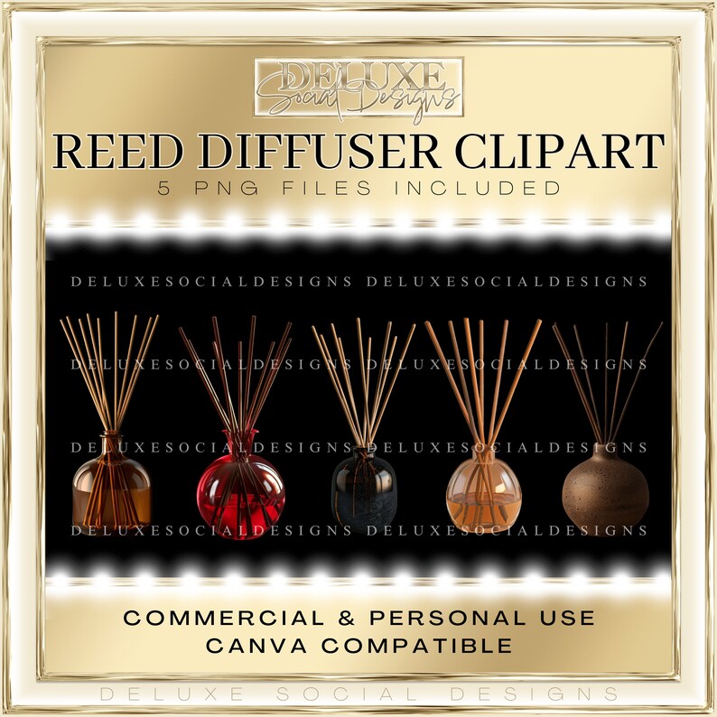 Reed Diffuser Clipart, Social Media Content Design, Commercial Use, PNG ...