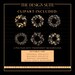 Black and Gold Wreath Clipart, Social Media, High Quality PNG Files ...