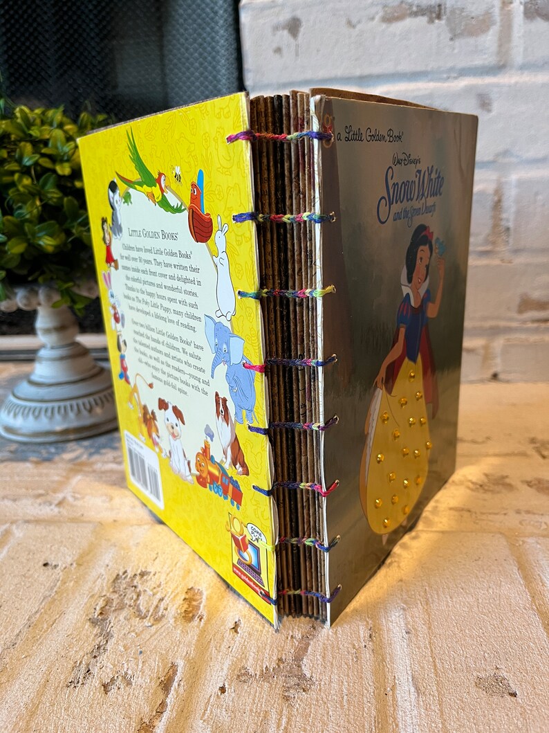 Vintage little Golden Book Journal, snow White - Etsy