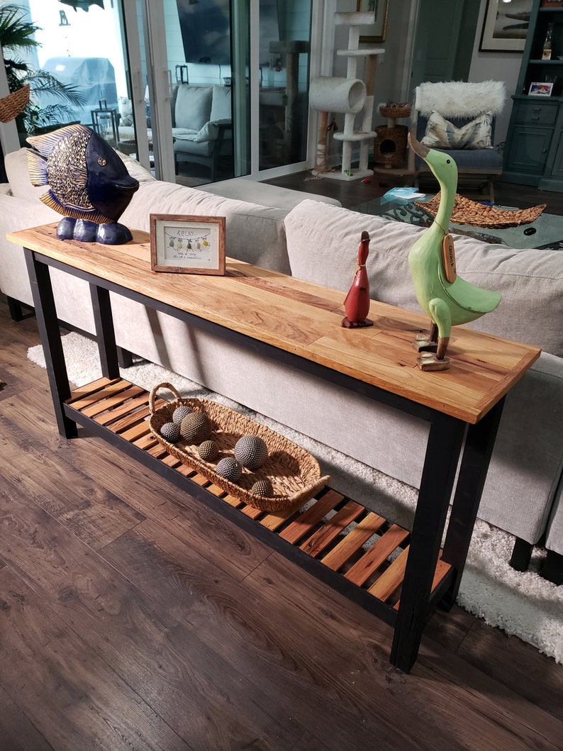 Farmhouse Style Rustic Sofa Table - Etsy