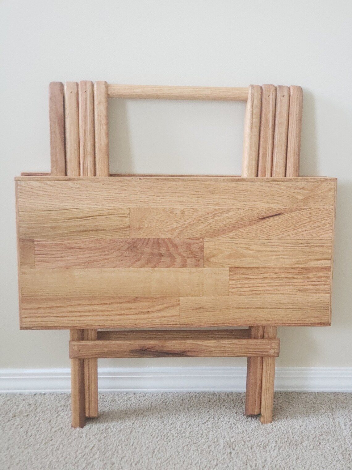 Folding Wood Table, TV Table, Side Table, Tv Tray, Portable Table - Etsy