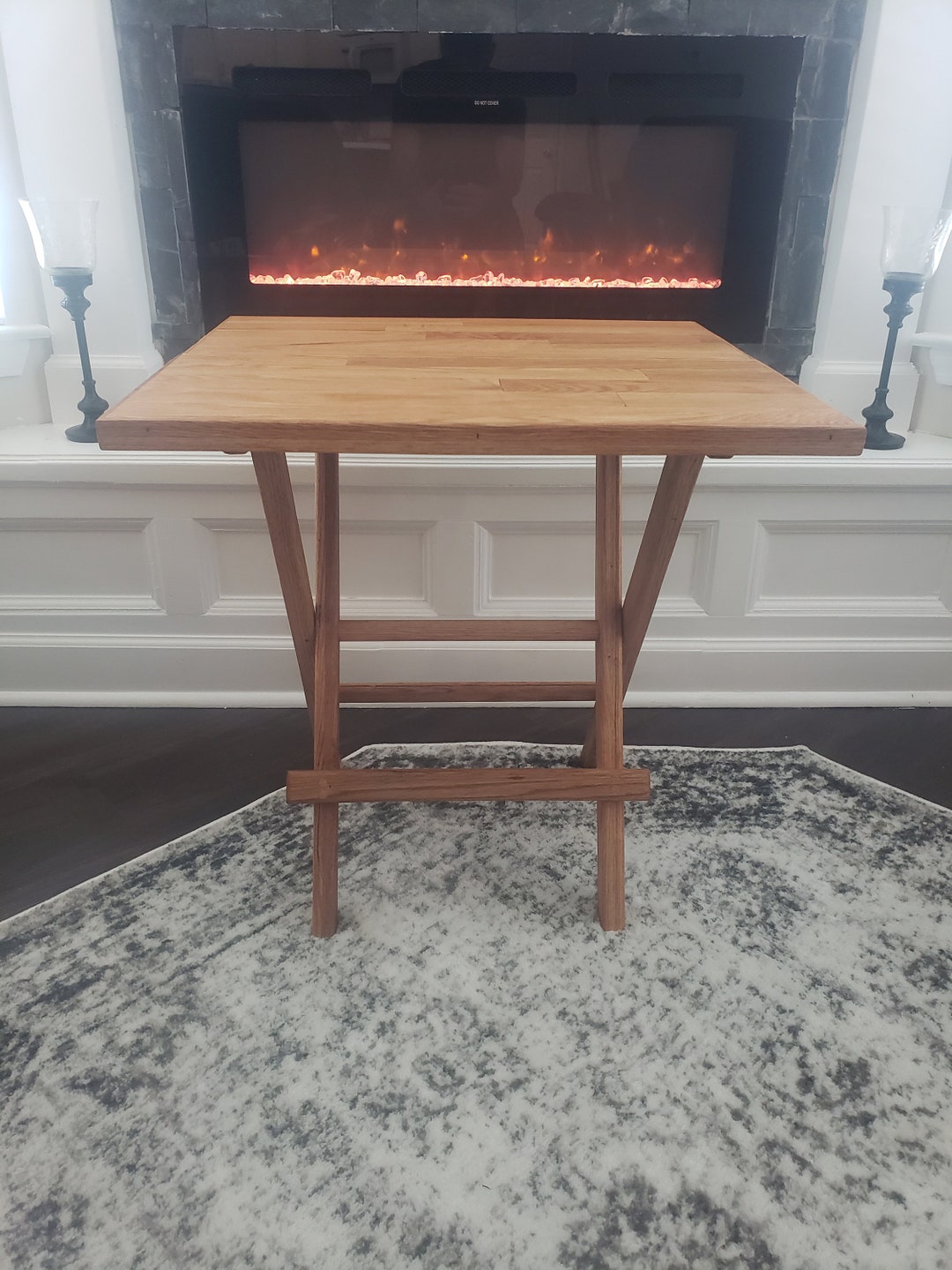 Folding Wood Table, TV Table, Side Table, Tv Tray, Portable Table - Etsy