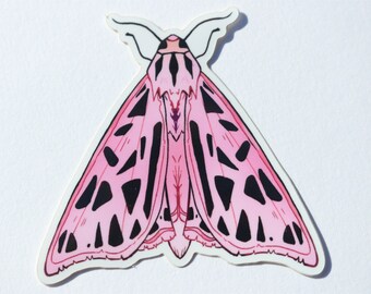 Kawaii Cute Luna Moth Vinyl Sticker - Etsy