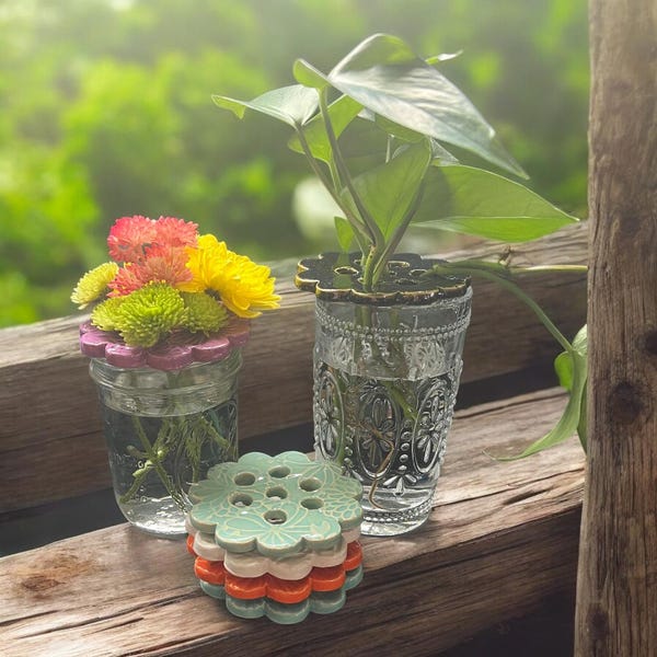 Flower Frog Vase - Etsy