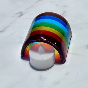 Fused Glass Rainbow Bridge Pet Memorial: Personalized Keepsake Gift - Etsy