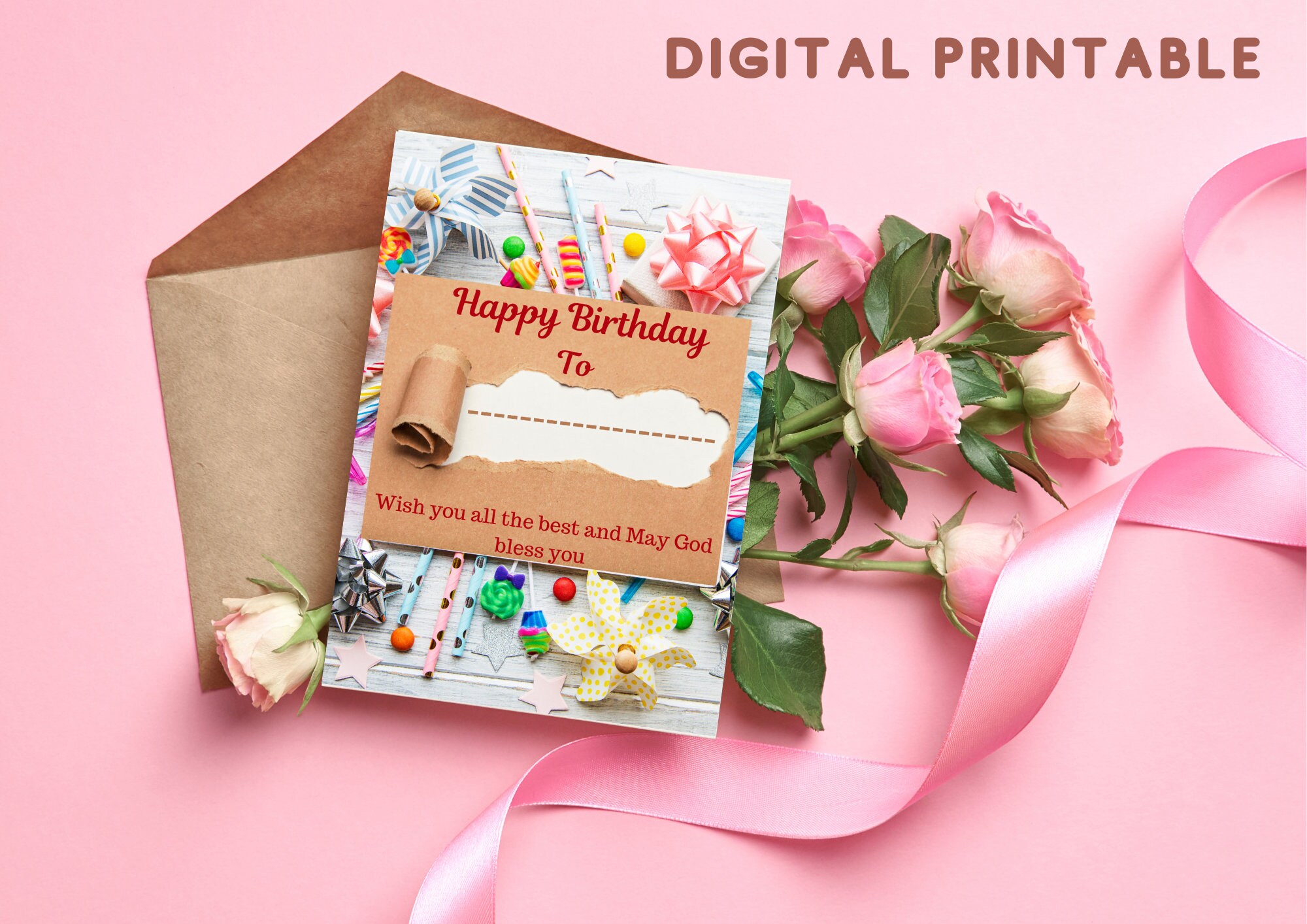 Printable Birthday Card Package | Instant Download | 7x5 Inch Cards for ...
