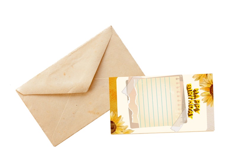 Printable Birthday Card Package Writing Box Card Instant - Etsy