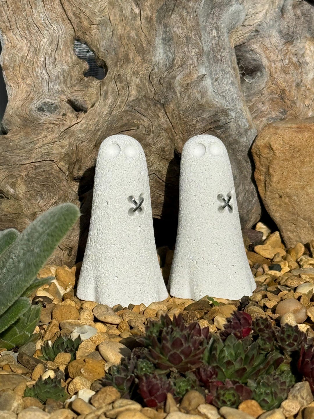 Cross Your Heart Ghost - White Stone Statue Ghost - Previously Old ...