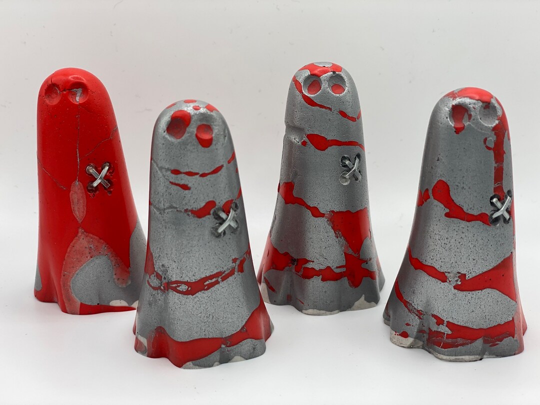 Old Goole Ghouls Metal Headz Ghost Aluminium & Red - Etsy