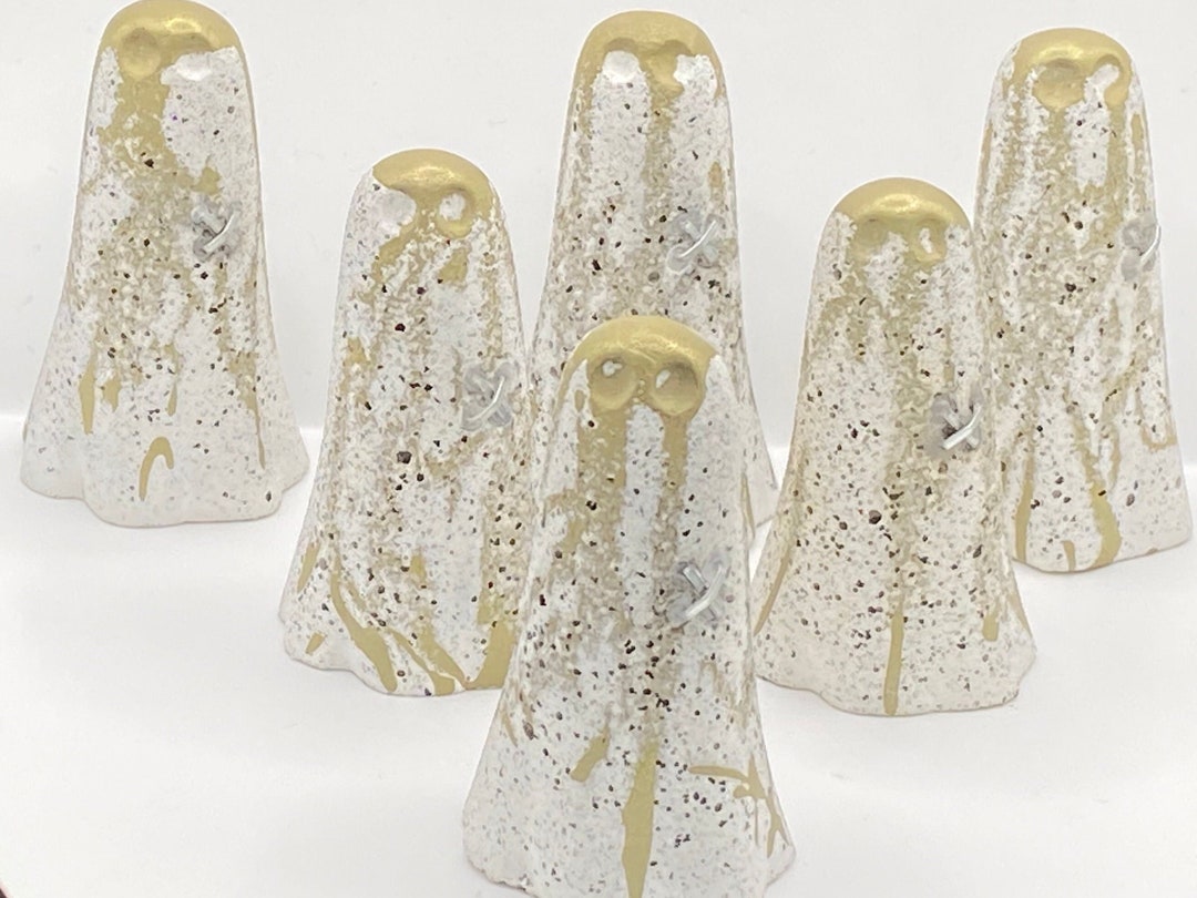 Old Goole Ghouls Brass & Stone Monument Ghost White Stone With Flecks ...