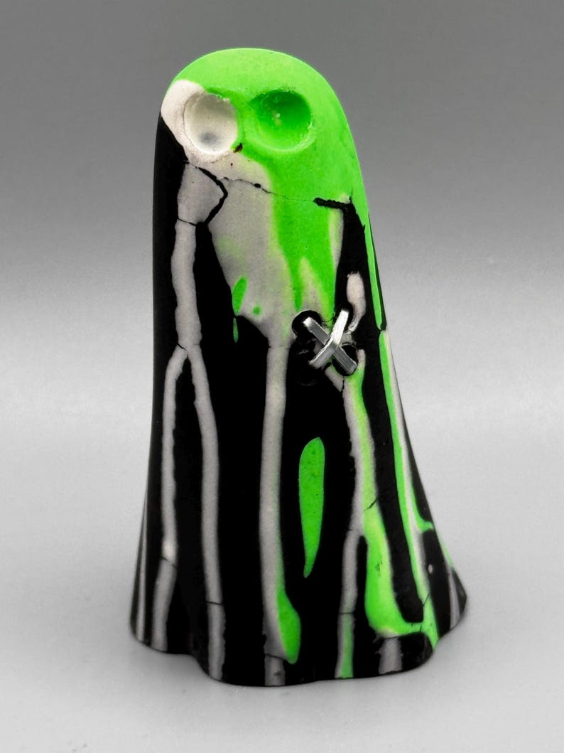 Cross Your Heart Ghosts - Beetlejuice Inspired Ghost - Green, White ...