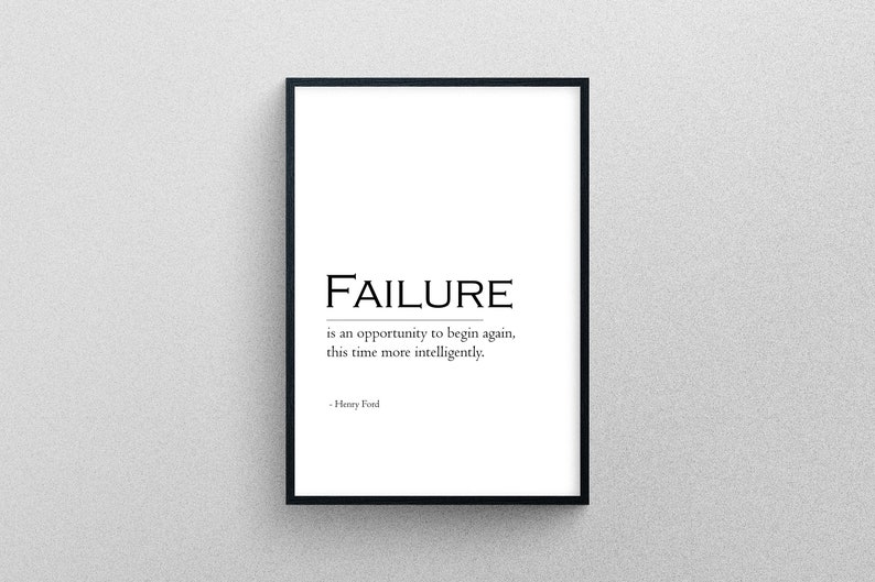 Failure is an Opportunity to Begin Again Henry Ford Quote, Digital ...